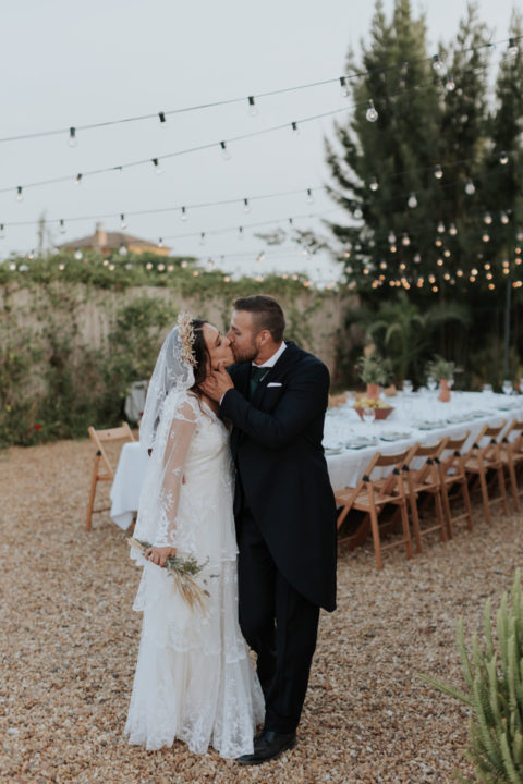 VESTIDO DE NOVIA en una boda íntima